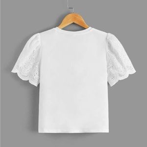 Shirts & Tops | White Cute Basic Girly Top Brand New | Poshmark